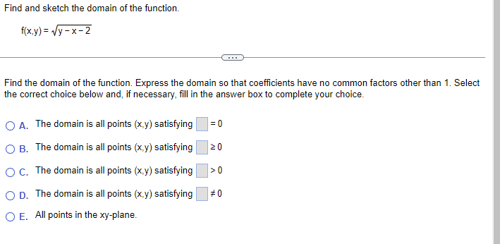Solved Find and sketch the domain of the function. | Chegg.com