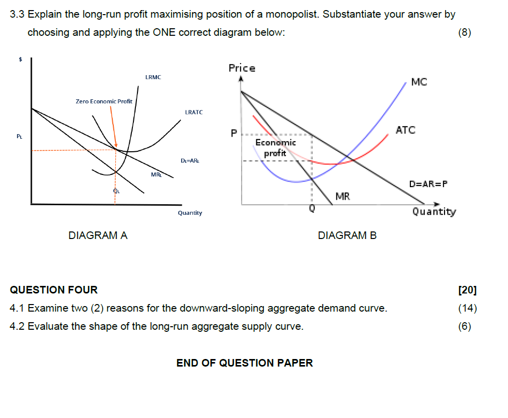 Solved QUESTION ONE [30] 1.1 Explain the basic economic | Chegg.com
