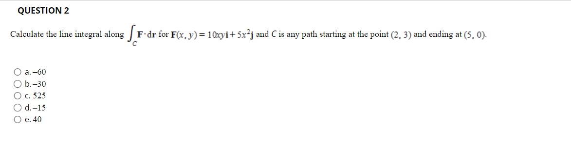 Solved Calculate the line integral along ∫CF⋅dr for | Chegg.com