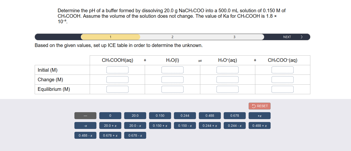 Solved Determine the pH of a buffer formed by dissolving | Chegg.com