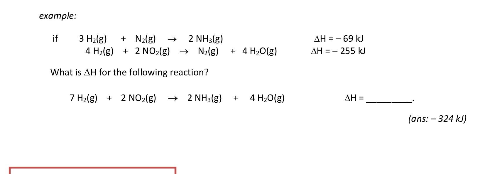 Solved example: if 3 H2(g) + N2(g) 4 H2(g) + 2 NO2(g) 2 | Chegg.com