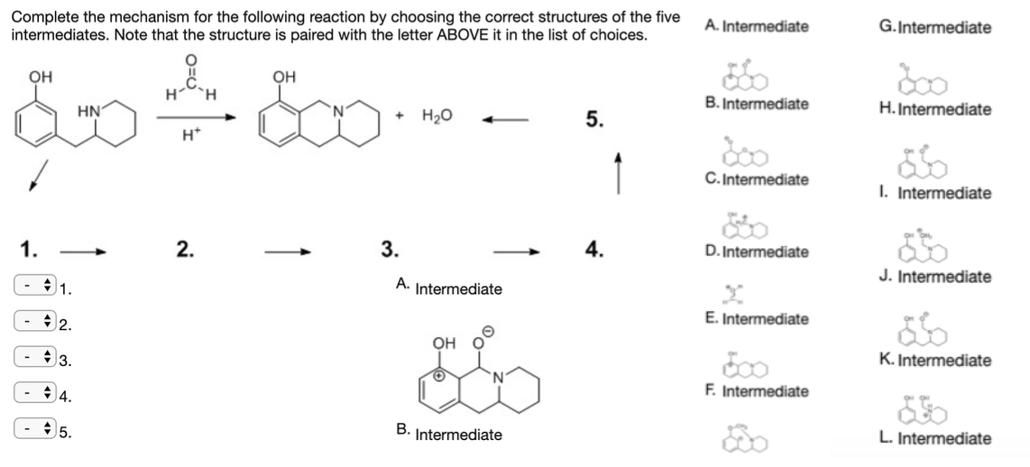 Solved Complete the mechanism for the following reaction by | Chegg.com
