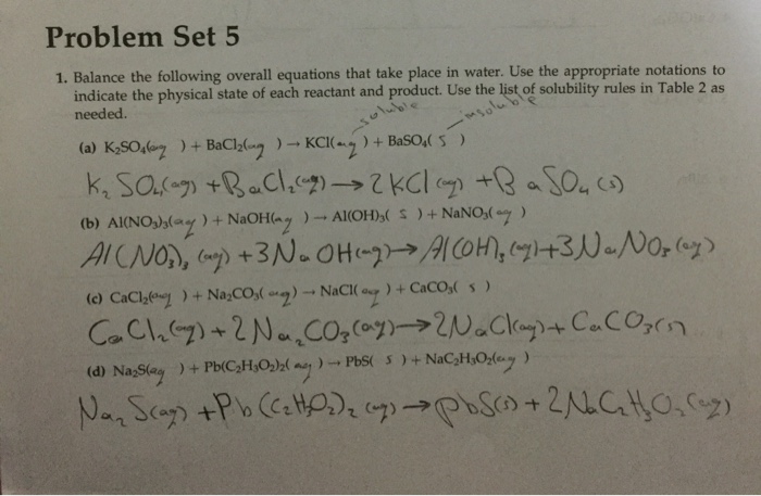 Solved 45 MISC0477: Writing and Balancing Chemical Equations | Chegg.com