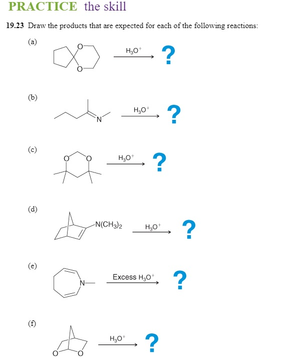 Solved PRACTICE the skill 19.23 Draw the products that are | Chegg.com