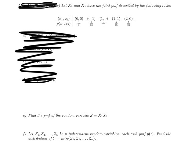 Solved s) Let Xi and X2 have the joint pmf described by the | Chegg.com