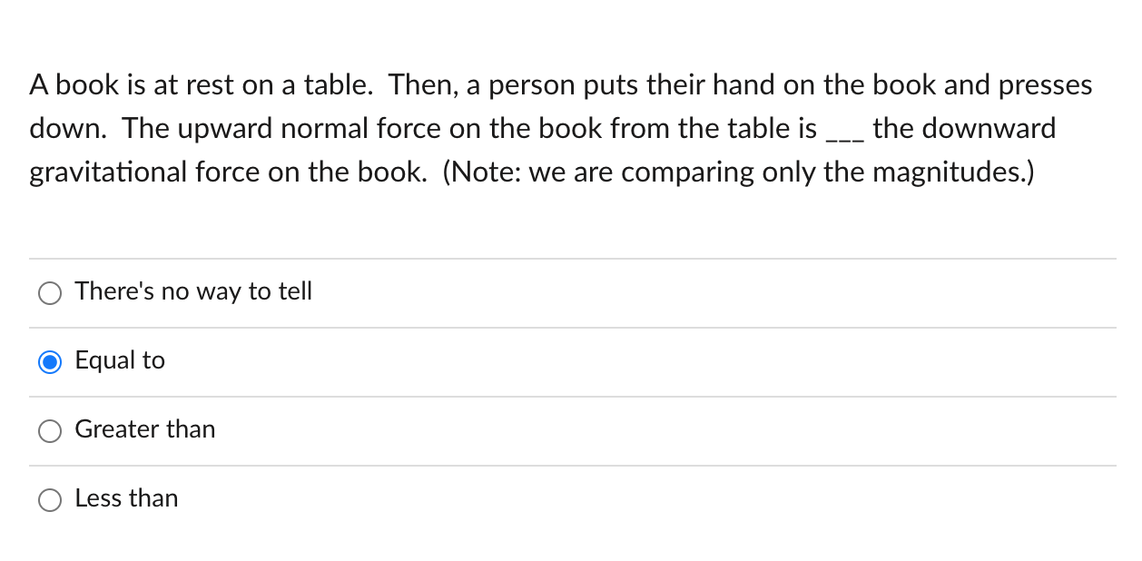 Solved A book is at rest on a table. Then, a person puts | Chegg.com