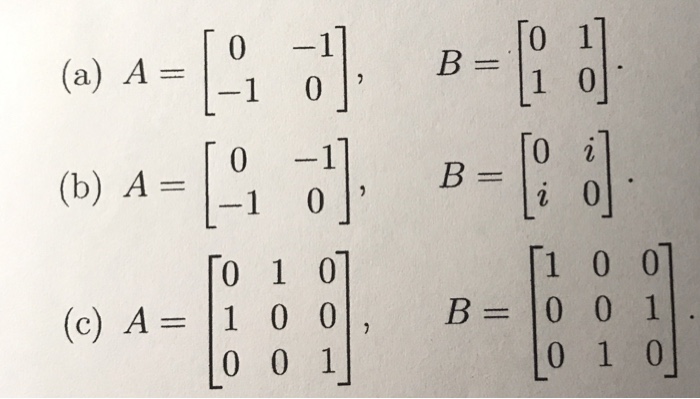 Solved . 4. For each part below, consider the group G(A, B) | Chegg.com