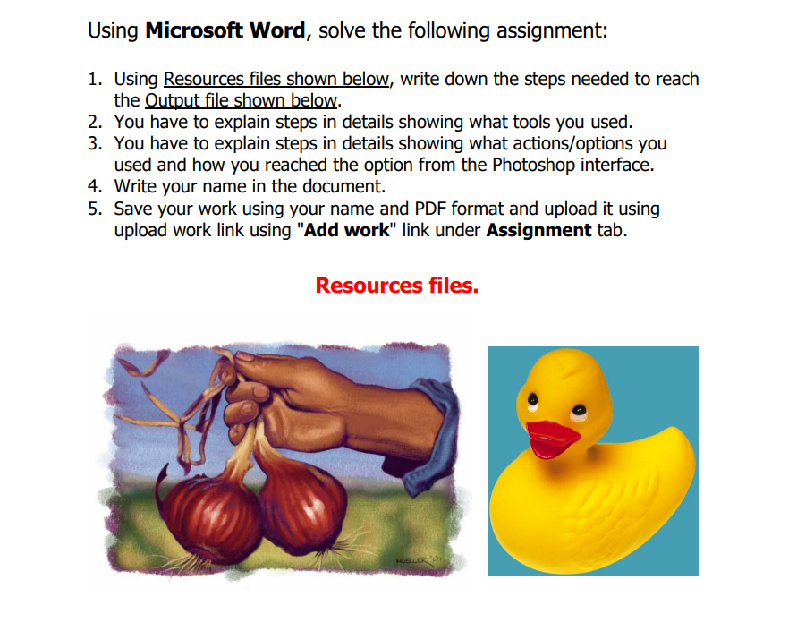 Using Microsoft Word, solve the following assignment: | Chegg.com