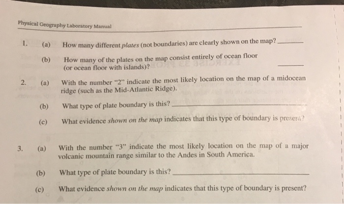Solved EXERCISE 33: Plate Tectonics Name EXERCISE 33 | Chegg.com