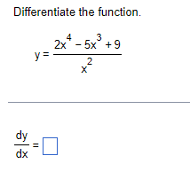 Solved Differentiate the function. f(x)=6x1 | Chegg.com