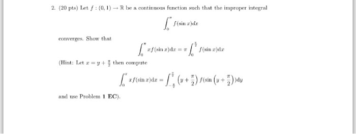 Solved Let. f: (0, 1) rightarrow R hr a continuous function | Chegg.com