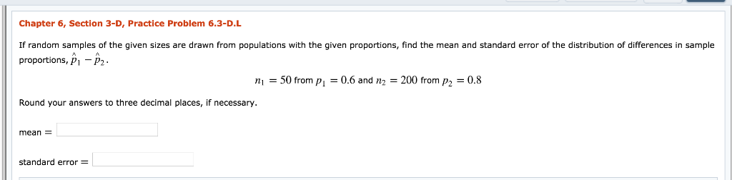 Solved Chapter 6, Section 3-D, Practice Problem 6.3-D.L If | Chegg.com