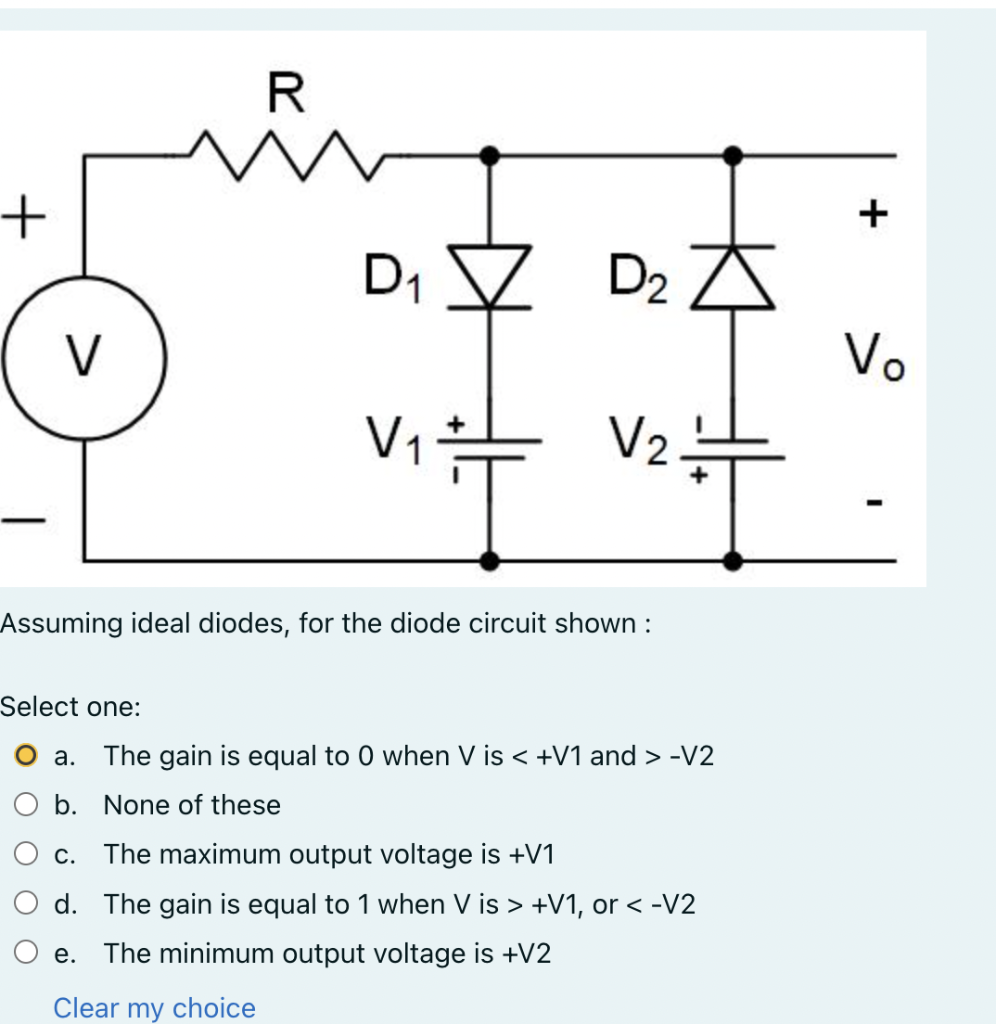 Solved Assuming ideal diodes, for the diode circuit shown: | Chegg.com