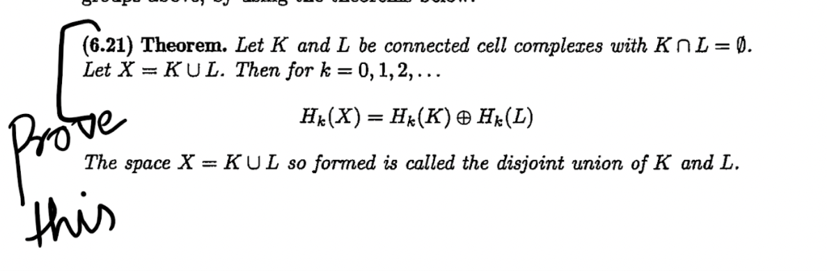(6.21) Theorem. Let K and L be connected cell | Chegg.com
