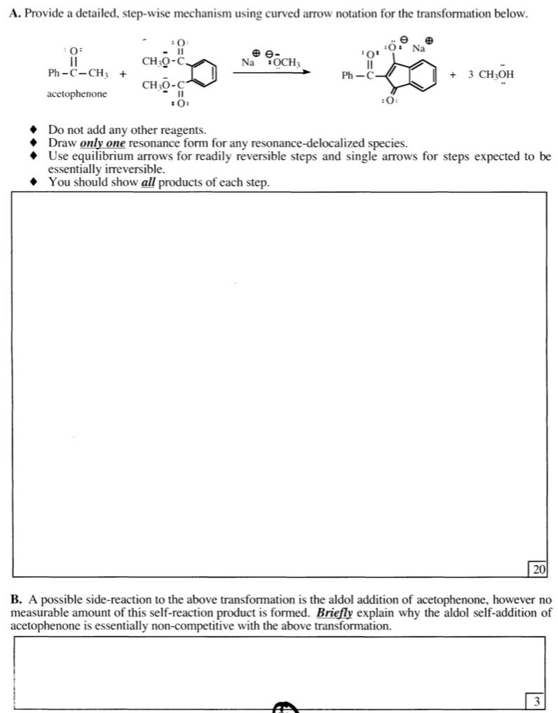 Solved A. Provide a detailed, step-wise mechanism using | Chegg.com