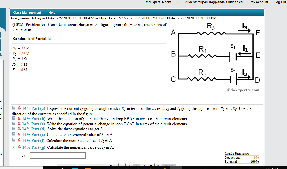 Solved theExpertTA.com | Student: | Chegg.com