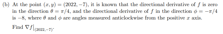 Solved Let f:R2→R be a differentiable function. (a) At the | Chegg.com