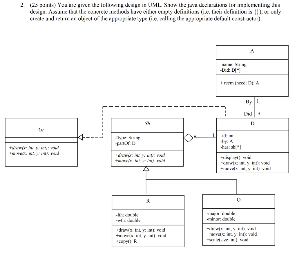Solved 2. (25 points) You are given the following design in | Chegg.com