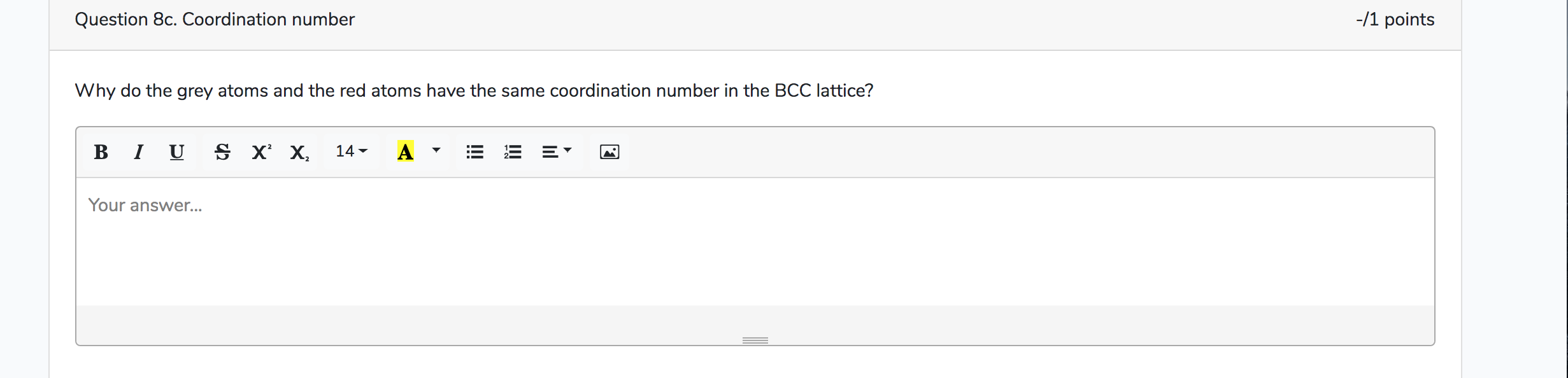 Solved How does the coordination number and ion number | Chegg.com