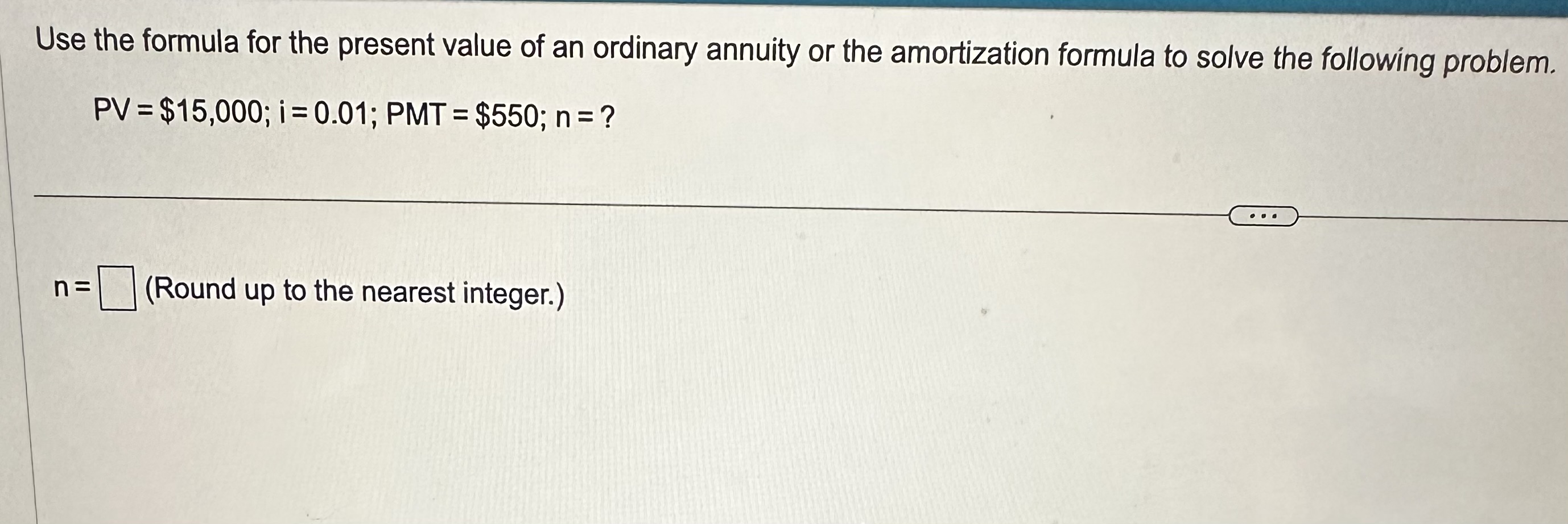 Solved Use the formula for the present value of an ordinary | Chegg.com