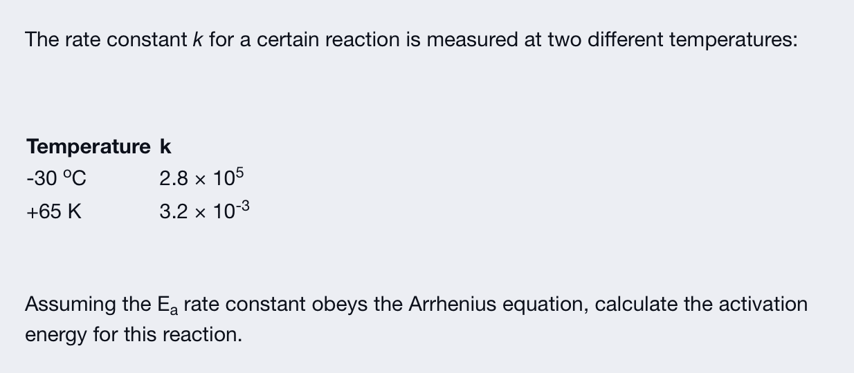 Solved Assuming the Ea rate constant obeys the Arrhenius | Chegg.com