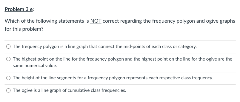 Solved Problem 3: Presentation of Data into Tables, Charts | Chegg.com