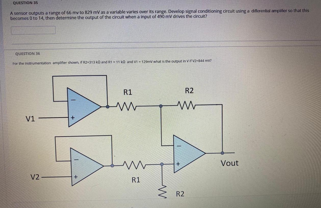 Solved QUESTION 33 Two amplifiers are connected in cascade, | Chegg.com