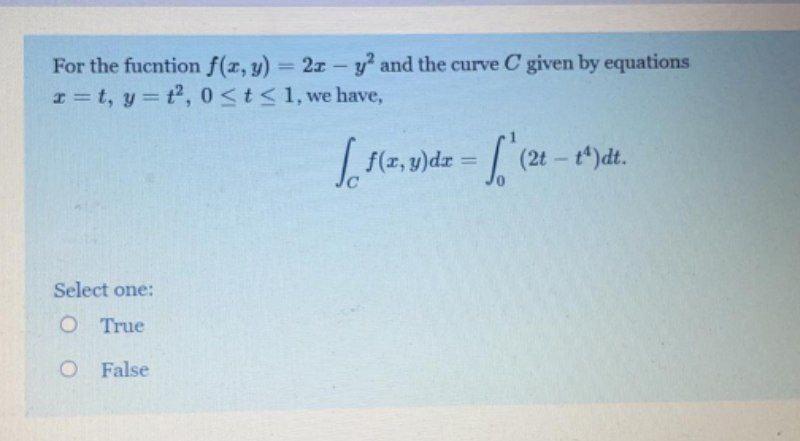 Solved For the fucntion f(x,y)=2x - y and the curve C given | Chegg.com