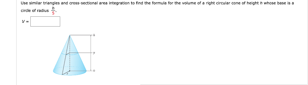 Solved Use similar triangles and cross-sectional area | Chegg.com