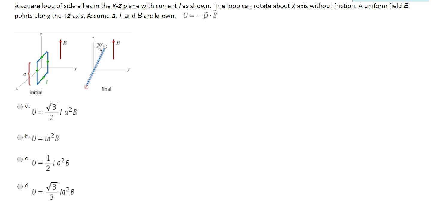 Solved e. u=1/3 a^2 B | Chegg.com