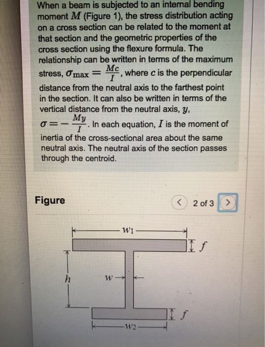 Solved bending When a beam is subjected to an internal | Chegg.com