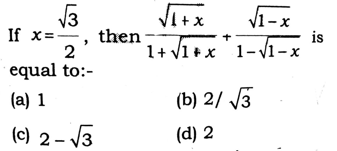 Solved is 1-v1- x 13 l+x V1-x If x= then 2 1+ V1 + x * | Chegg.com