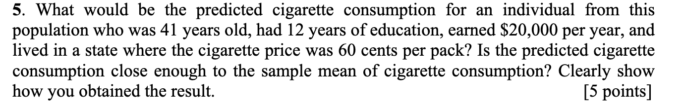 Solved Consider The Following Stata Output Based On The Data 