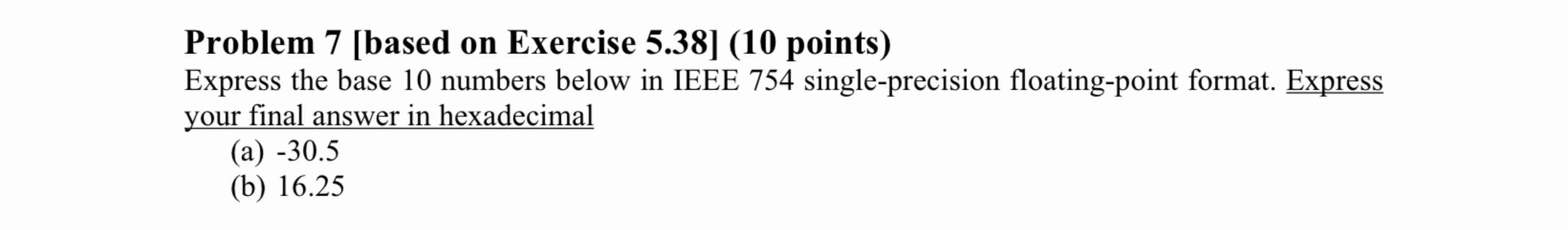 Solved Problem 7 [based on Exercise 5.38] (10 | Chegg.com