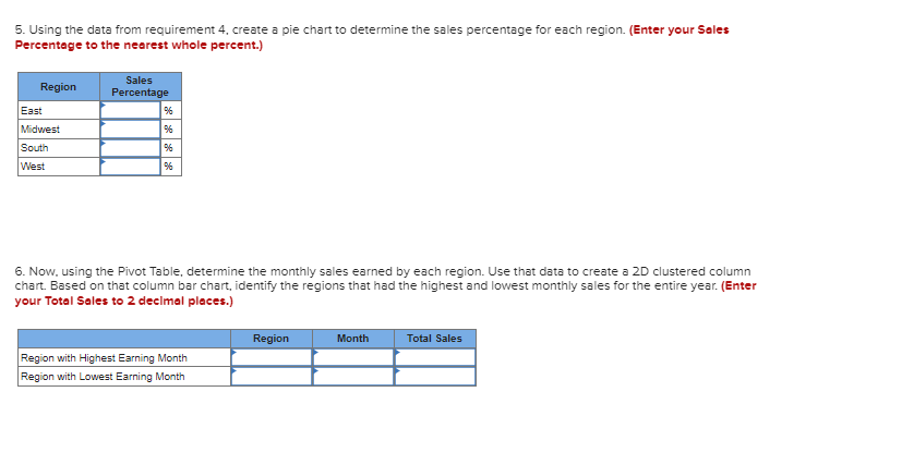 Applying Excel - Data Visualization: Exercise (Part 2 | Chegg.com