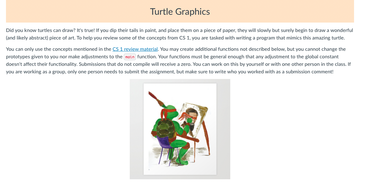 Solved Turtle Graphics you are working as a group, only one | Chegg.com