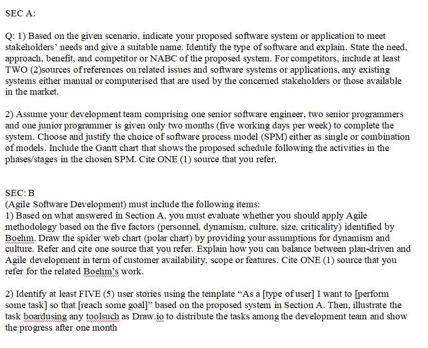 Software Engineering INSTRUCTION: Read and understand | Chegg.com