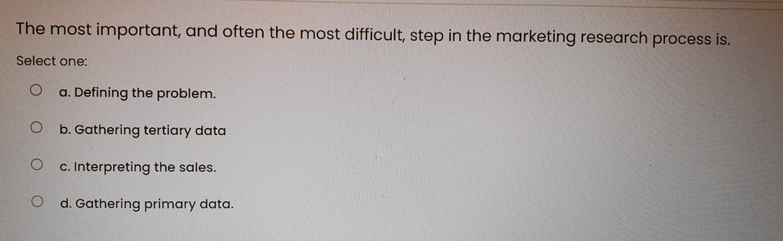 Solved The most important, and often the most difficult, | Chegg.com