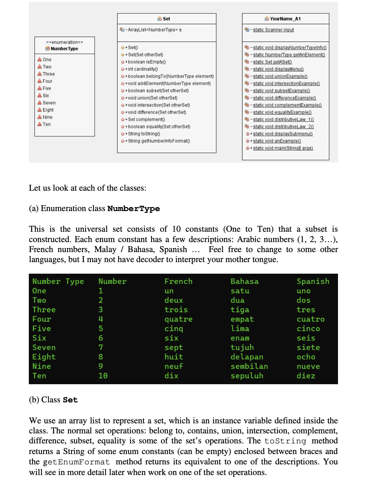 Solved Let us look at each of the classes: (a) Enumeration | Chegg.com