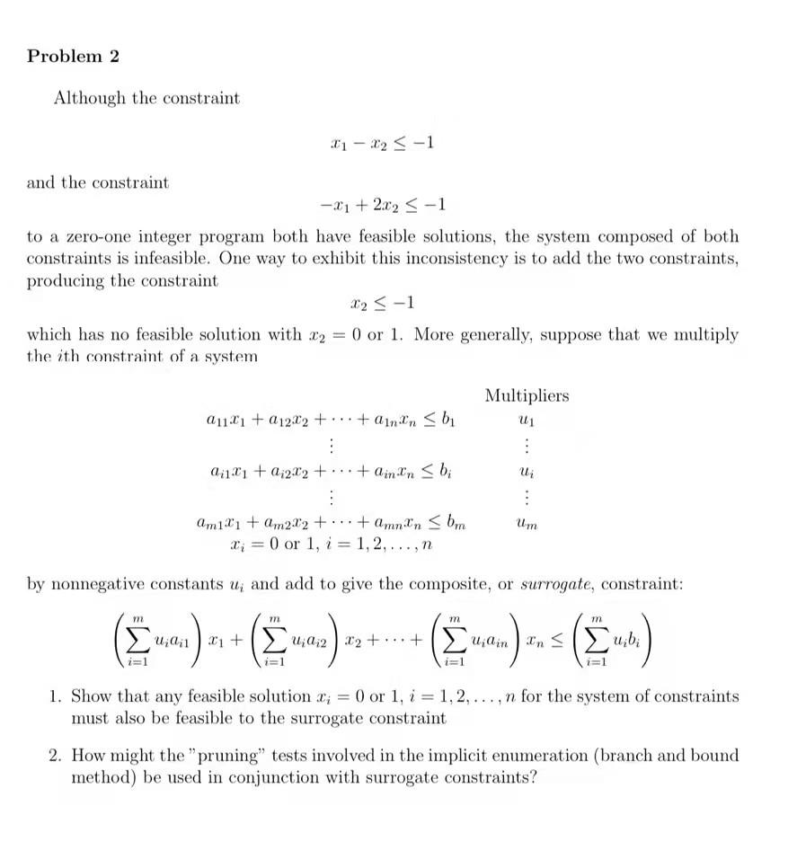 Solved Problem 2 Although the constraint 21-22