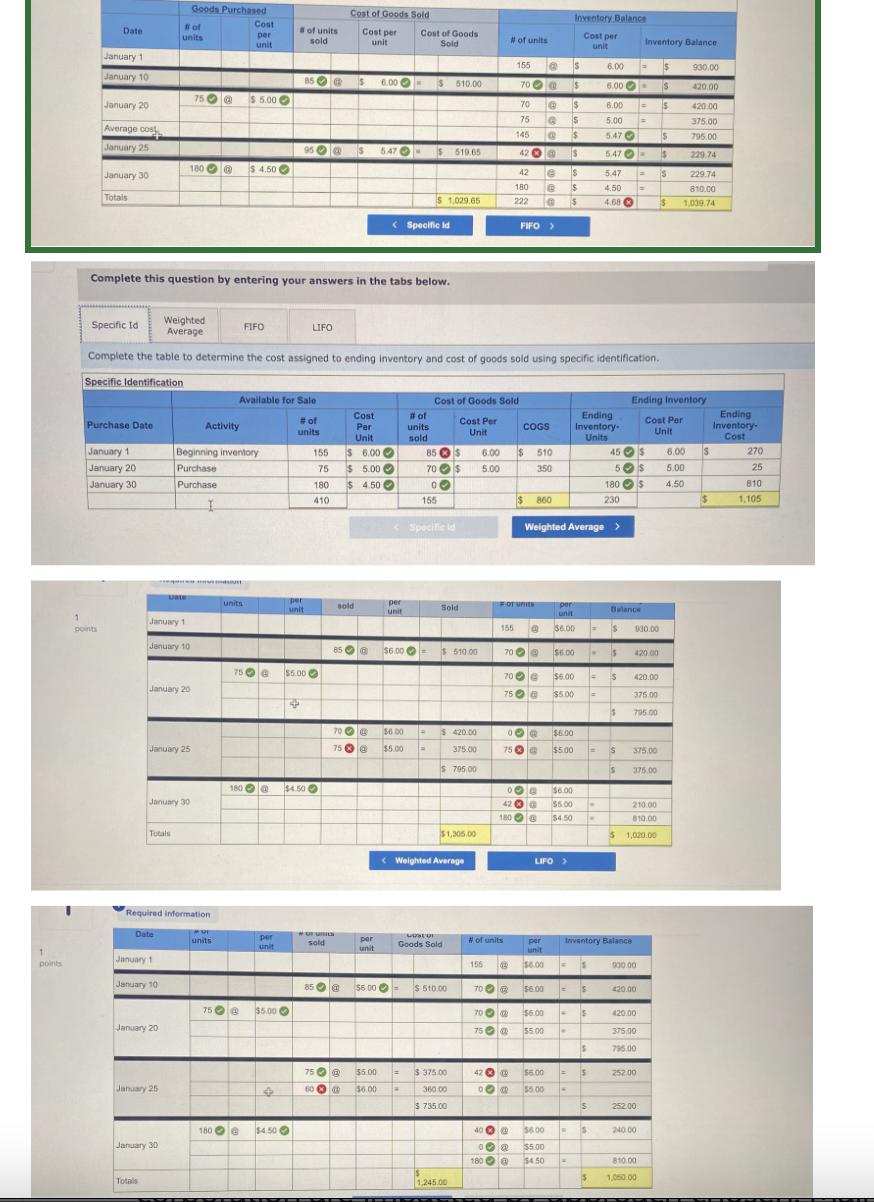 Solved FIX THE WRONG ANSWERS IN RED Required informationUse | Chegg.com