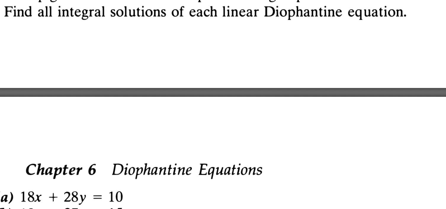 Solved Find All Integral Solutions Of Each Linear