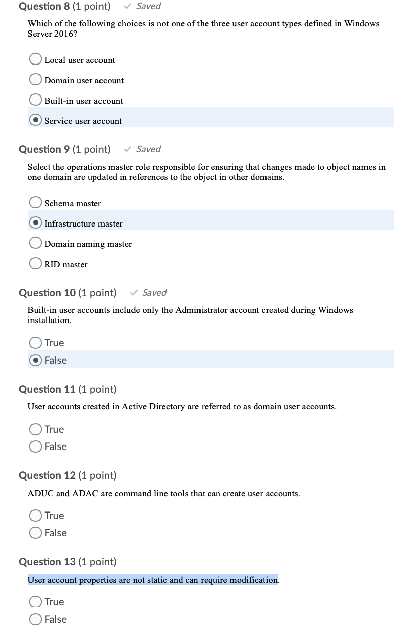 Solved Question 1 (1 point) Saved The second DC is always | Chegg.com
