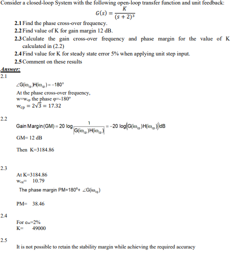 Solved Course : Automatic Control Engineering Please | Chegg.com