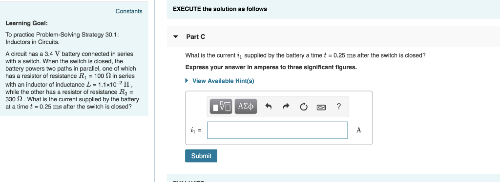 Solved EXECUTE the solution as follows Constants Learning | Chegg.com