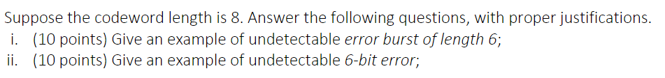 Consider a CRC code with a generator polynomial of | Chegg.com