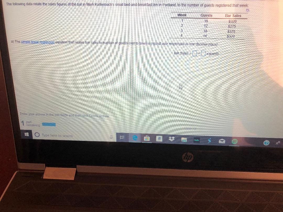 Solved The Following Data Relate The Sales Figures Of The
