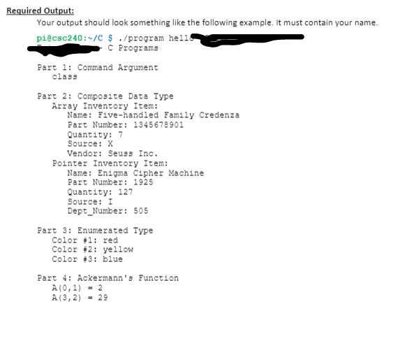 Solved Problem Description Write A Single Program In C That 