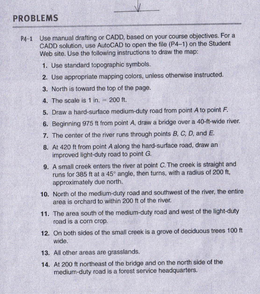 Solved PROBLEMS P4-1 Use manual drafting or CADD, based on | Chegg.com