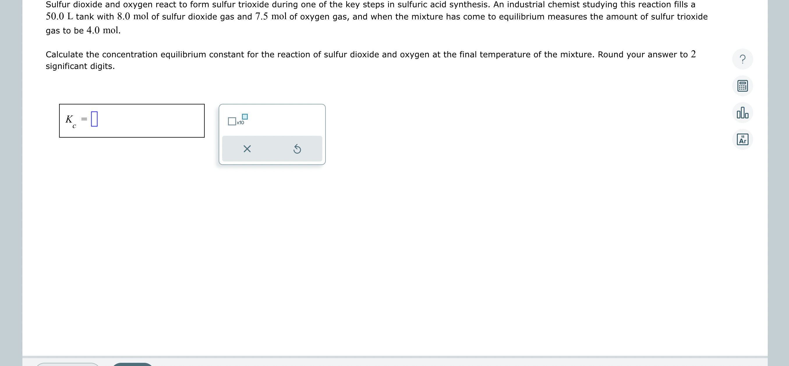 Solved Sulfur dioxide and oxygen react to form sulfur | Chegg.com